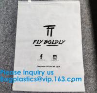 China Transparent PVC Biodegradable Custom Frosted Slider Zipper Pouch For Bikini Swimwear Clothing Plastic Packaging k for sale