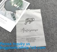 China Transparent PVC Biodegradable Custom Frosted Slider Zipper Pouch For Bikini Swimwear Clothing Plastic Packaging k for sale