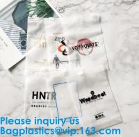 China Transparent PVC Biodegradable Custom Frosted Slider Zipper Pouch For Bikini Swimwear Clothing Plastic Packaging k for sale