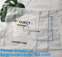 China Transparent PVC Biodegradable Custom Frosted Slider Zipper Pouch For Bikini Swimwear Clothing Plastic Packaging k for sale