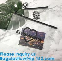 China Frosted k Bag EVA PVC Hanger Bag For Clothes Frost Drawstring Bag,Printed LDPE k Bags Slider Zip Lock Plasti for sale