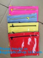 China Custom Made Clear Plastic Vinyl Pvc A4 File Bag With Slider k,Vinyl PVC Bags With Slider Zipper, BAGEASE, BAGPLAST for sale
