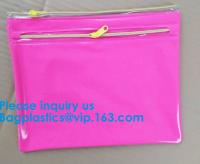 China Custom Made Clear Plastic Vinyl Pvc A4 File Bag With Slider k,Vinyl PVC Bags With Slider Zipper, BAGEASE, BAGPLAST for sale
