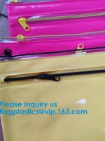 China Custom Made Clear Plastic Vinyl Pvc A4 File Bag With Slider k,Vinyl PVC Bags With Slider Zipper, BAGEASE, BAGPLAST for sale