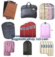 China Vinyl Garment Suit Bag With Pocket,Printed Zipper Garment Clothing Fodable Bag,Side Zipper Clothes Cover Travel Storage for sale