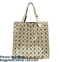 China PVC Shopping Handbags Bag Tote Shopper Handles Transparent Clear Large Capacity,Shopstyle Magnetic Snap Close UK Young for sale