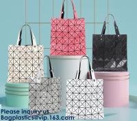China PVC Shopping Handbags Bag Tote Shopper Handles Transparent Clear Large Capacity,Shopstyle Magnetic Snap Close UK Young for sale