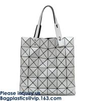 China PVC Shopping Handbags Bag Tote Shopper Handles Transparent Clear Large Capacity,Shopstyle Magnetic Snap Close UK Young for sale
