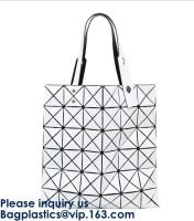 China PVC Shopping Handbags Bag Tote Shopper Handles Transparent Clear Large Capacity,Shopstyle Magnetic Snap Close UK Young for sale