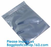 China Aluminium Plastic Antistatic k Esd Shielding Electronic Packaging Pet Bag With Zip,Black Conductive Bag, Grid bag for sale
