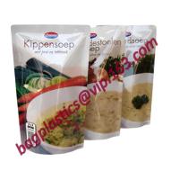 China Custom Detox Tea Printed Stand Up Zipper Plastic k Pouch Standup Bag For Soup Food Packaging,Salad Dressings, Soup for sale