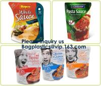 China Stand Up Zipper Oven Microwave Cooking Bags /Retort Pouch/Microwave Bag For Liquid Organic Soup Packaging Bagease for sale