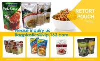 China Pouch Bags, Stand up Bag Baby Food, Soups Sauces, Fish Sea Food, Ready Meals, Rice Pasta, Wet Pet Food, Dairy Food, Meat for sale