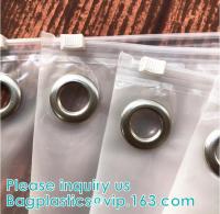 China Custom Transparent PVC Slider Zip Lock Bags Frosted EVA Zipper Packaging Bag For Garment,Self Zip Lock Apparel Packaging for sale