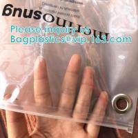 China Custom Transparent PVC Slider Zip Lock Bags Frosted EVA Zipper Packaging Bag For Garment,Self Zip Lock Apparel Packaging for sale