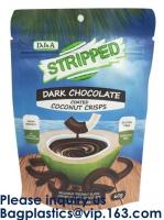 China Block Bottomed Paper Tin Tie Bags with Window Chocolate pouch bags Energy bar packaging Central seal bags for sale