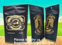 China Mylar k Foil Carbon Smell Proof Bag with One Side Clear,3.5 Grams Jungle Boys Packaging Paris Og Smell Proof Zippe for sale