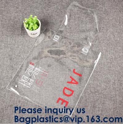 China Custom Logo Clear Pvc Shopping Tote Bag Grocery Bag Transparent Pvc Shopping Bags, Eco Hologram PVC Transparent Glitter for sale