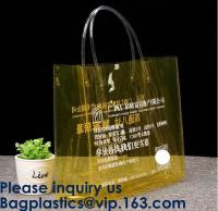 China Transparent Pvc Shopping Bag Pvc Tote Bag,OEM Supermarket PVC Fashion Bag Handles Clear Shopping Bags, Bagease, Bagplast for sale