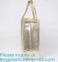 China Metallic Laminated Non Woven Bag Eco-Friendly Cheap Promotional Shopping Non Woven Bag Recyclable Zip Non Woven Bag For for sale