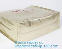 China Metallic Laminated Non Woven Bag Eco-Friendly Cheap Promotional Shopping Non Woven Bag Recyclable Zip Non Woven Bag For for sale