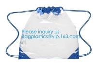 China Promotional Transparent PVC Clear Drawstring Backpack Bags,Promotional Hot Selling Waterproof Transparent PVC Backpack D for sale