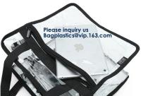 China Clear PVC Bag With Zipper Interior Pouch And Detachable Shoulder Strap,Cosmetic Tote Bags With Zipper Closure, bagease for sale