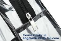 China Clear PVC Bag With Zipper Interior Pouch And Detachable Shoulder Strap,Cosmetic Tote Bags With Zipper Closure, bagease for sale