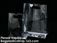 China Transparent Makeup Bag Cosmetic Bag Pvc Tote Bag With Clear Handles And Plastic Buckle Closure, crossboady, shoulder for sale