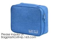 China Large Capacity waterproof Hanging travel Cosmetic Bag Toiletry Bag With Hook,Pouch Travel Small Black PU Cosmetic Bag for sale