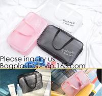 China PVC Makeup Bag Waterproof Cute Clear Transparent Plastic PVC Travel Makeup Cosmetic Toiletry Zip Bag Pouch for sale