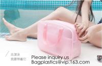 China Custom design PU cosmetics zipper pouches transparent PVC wash gargle bags,China Wholesale Travel Transparent Lattice for sale