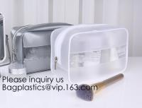China Wholesale price environmental PVC pouch Dotted Transparent Cosmetic Storage Travel Toiletry Organizer Bags for sale