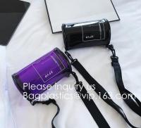 China Tube Bags, Promotional Beautiful Travel Small Cosmetic Pouch Women Clutch Bag PVC Shiny Cosmetic Beauty Makeup Bag for sale