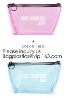 China Double Layer Waterproof Storage Transparent Pvc Cosmetic Bag Pouch With Handle,Fashion Cute Girl'S Glitter Pvc Cosmetic for sale