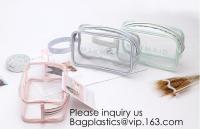 China Clear Transparent Plastic PVC Bags Travel Makeup Cosmetic Bag Toiletry Zip Pouch,Toiletry Makeup Bag Pouch With Zipper C for sale