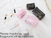 China Promotional Pu make up cosmetic bag sequin pvc zipper pouch,make up bag pouch,Organizer Pouches Tote Bag for Women for sale