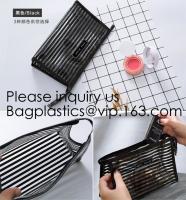 China Cosmetic Bag Women Makeup Organizers Clear PVC Cosmetic Cases Toiletry Bag Purse Transparent Pouch,Tote Travel Toiletry for sale