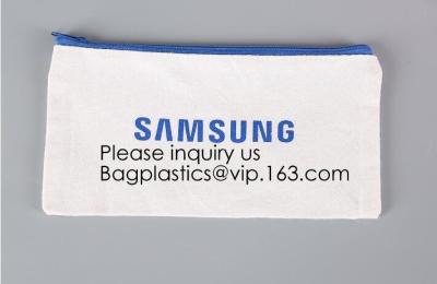 China Gold Printed Gift Organic Cotton Canvas Makeup Bag,Personalized Cosmetic Bag Makeup Tassel Bag Custom Canvas Pouch for sale
