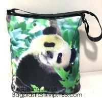 China Lady Handbag Woman Color Panda Print Bag,Cute Chinese Panda custom print tote bag,Promotional Custom Logo Printed Organi for sale