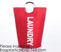 China Fabric Anti-Mold Plastic Board Extra-Large Size Laundry Hamper With Laundry Bag,600D Oxford White Easycare Double Bag La for sale