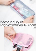 China Travel toiletry pouch cosmetic makeup organizer bag zipper transparent pvc mesh bags,pouch nylon cosmetic gift bags&case for sale