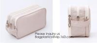 China New Fashion Travel Makeup Brush Mesh Cosmetic Bag,Portable Canvas Travel Organizer Cosmetic Bag Toiletry Makeup Wash Bag for sale