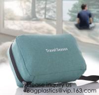 China Travel Handy Canvas polyester Men Toiletry Bag Travel Makeup Cosmetic Organizer Toiletry Bag,Pouch Canvas Cosmetic Bag for sale
