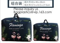 China Household 100% Polyester Quilt Storage Bag Travelling Bag With Zipper For Clothes,Quilt storage bag, Quilt handle bag for sale