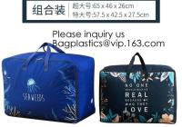 China Household 100% Polyester Quilt Storage Bag Travelling Bag With Zipper For Clothes,Quilt storage bag, Quilt handle bag for sale