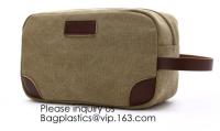 China Customized luxury canvas Korean makeup pouch travel cosmetic bag,Promotional Eco friendly Cotton Canvas Zipper Makeup Co for sale