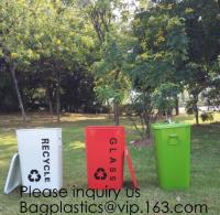 China Garbage Waste Bin Big Capacity Stainless Steel Trash Can Powder Coating Steel Dustbin Litter Bin Stainless Steel Trash C for sale