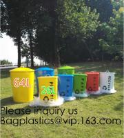 China Garbage Waste Bin Big Capacity Stainless Steel Trash Can Powder Coating Steel Dustbin Litter Bin Stainless Steel Trash C for sale