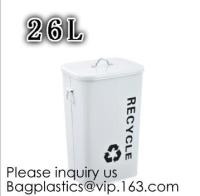 China Metal Waste Bin Trash Cans Tin Garbage Bin,Stainless Steel Push Door Garbage Bin/Trash Bin/Tin Can,Kitchen/Home/Househol for sale